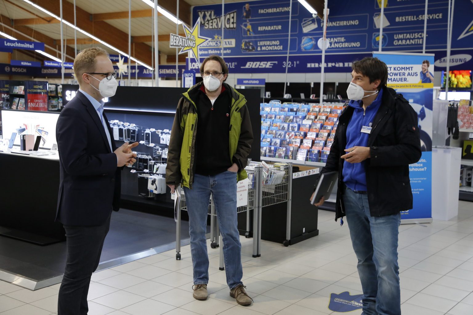 FDP-Bundestagsabgeordneter Dr. Jens Brandenburg trifft Michael Spieß ...
